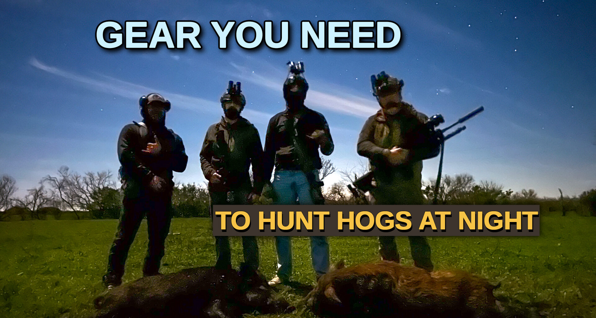 Hog Hunting at Night - AmmoMan School of Guns Blog